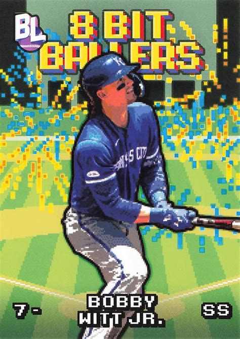 2023 Topps Big League 8 Bit Ballers 8b 11 Bobby Witt Jr Trading