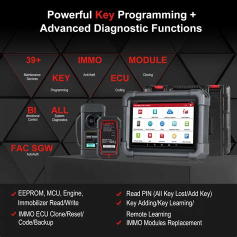 Launch X431 Immo Plus Key Programmer 3 In 1 Immobilizer Ecu Cloning