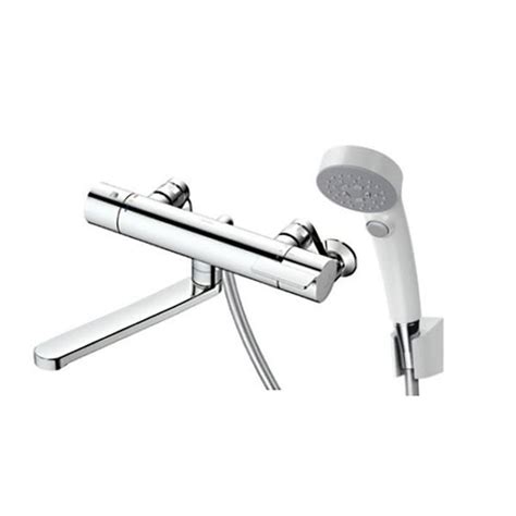 Amazon Toto 浴室用 壁付サーモスタット混合栓 170mmコンフォートウェーブクリック90φ Tbv03402j1 浴室水栓