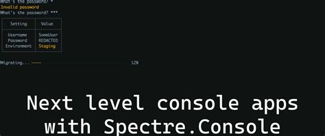 next level console apps with spectre console dev community