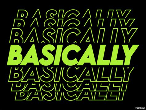 Basically Text Effect And Logo Design Word