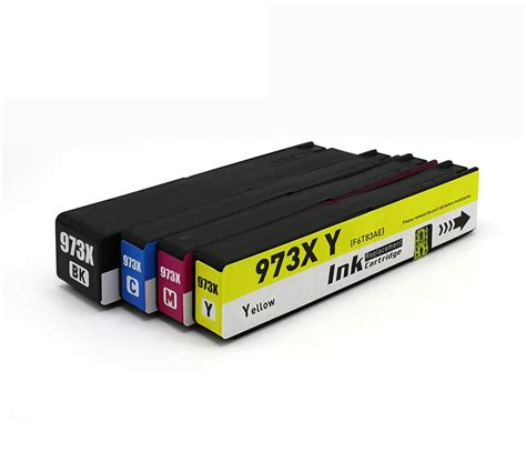 4-Color 973X Ink Cartridge set for HP Pagewide Pro 477 series Printers ...