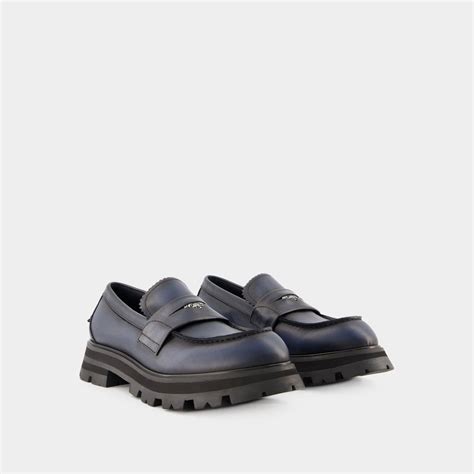 Mocassins Alexander Mcqueen Cuir Anthracite