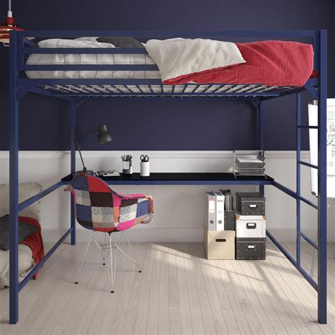 Isabelle And Max™ Furse Metal Loft Bed With Built In Desk By Isabelle And Max™ And Reviews Wayfair