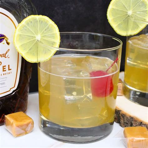 Salted Caramel Whiskey Sour Simple 3 Ingredient Cocktail Dinners