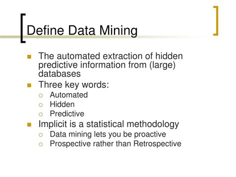 Ppt Datamining Powerpoint Presentation Free Download Id1293813