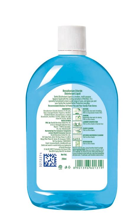 Dettol Disinfectant Liquid Cool Menthol 250 Ml