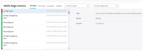 Srx Mist Error Certificate Mist Device Cert Check Validity