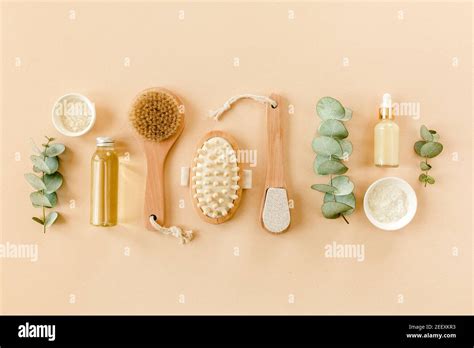 Spa Treatment Concept Natural Organic Spa Cosmetics Products With