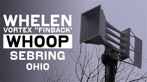 Whelen Vortex Finback Whoop Sebring Ohio Youtube