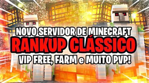 NOVO SERVIDOR de RANKUP VIP GRATÍS e VAGAS na STAFF para MINECRAFT PIRATA YouTube
