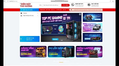 Video Hướng Dẫn Cài đặt Source Code Website điện Máy Thu Huong Trên