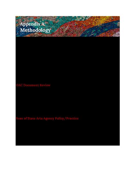 Appendix A Methodology Nasaa