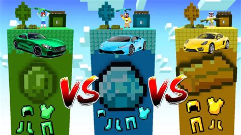 💎ИЗУМРУДНЫЙ ЧАНК ПРОТИВ АЛМАЗНЫЙ ПРОТИВ ЗОЛОТОЙ В МАЙНКРАФТ ТРОЛЛИНГ Minecraft БИТВА ЧАНКОВ