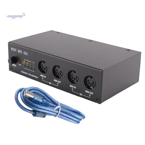 Midi Box เครื่องดนตรีอินเทอร์เฟซ Usb Midi Merge Thru Box 64 ช่อง Midi Shopee Thailand