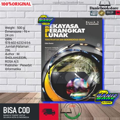 Jual BUKU REKAYASA PERANGKAT LUNAK Edisi Revisi Terstruktur Dan