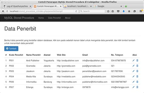 Menjalankan Stored Procedure MySQL Di CodeIgniter