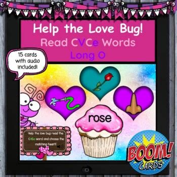 CVCe Reading Long O Help The Love Bug Read CVCe Words By MrsDonut