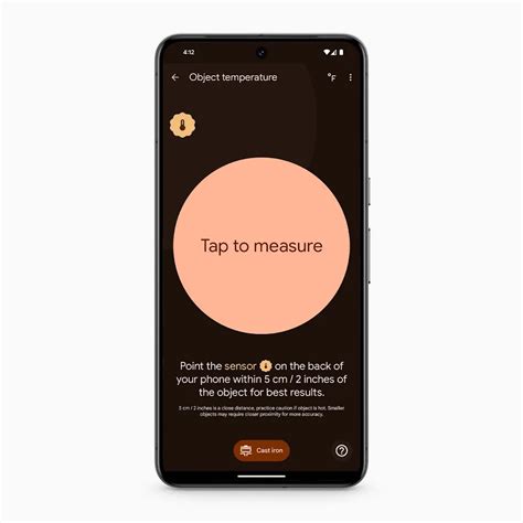Pixel 9 Pro Temperature Sensor And App