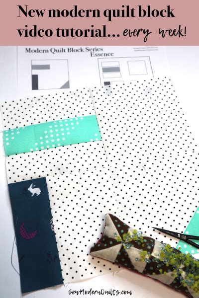 Essence Block Modern Quilt Block Series Sew Modern Quilts