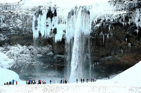 Waterfall Seljalandsfoss In Iceland Editorial Photography Image Of