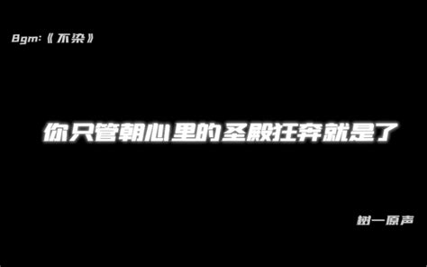 你只管朝心里的圣殿狂奔就是 树一sy 树一sy 哔哩哔哩视频
