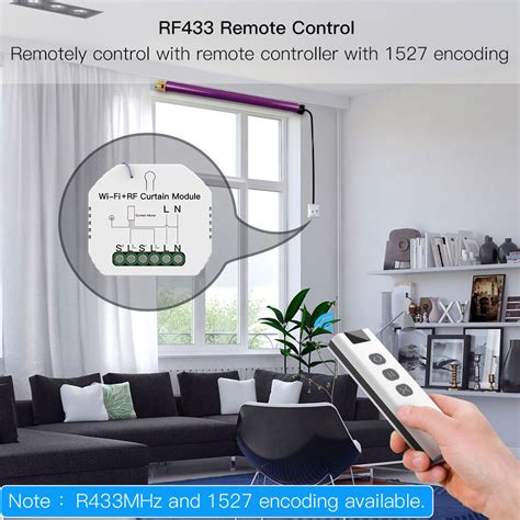Wifi Rf433 Mini Diy Smart Roller Blinds Shutters Curtain Motor Switch Module Curtain Switch 3