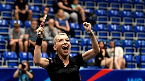 Bernadette Szocs aur la tenis de masă la Jocurile Europene din Polonia