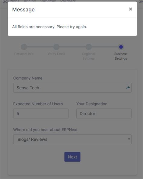 Trial Account Signup Erpnext Frappe Forum