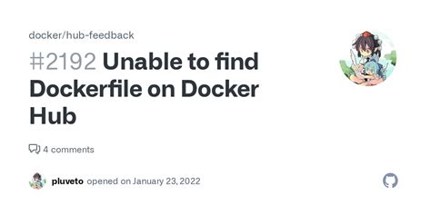 Unable To Find Dockerfile On Docker Hub · Issue 2192 · Dockerhub