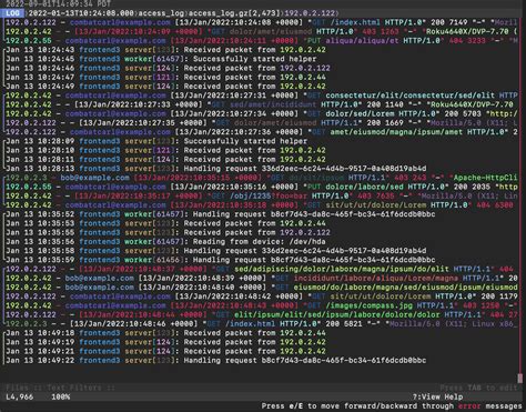 lnav an ncurses based log file viewer for the terminal terminal trove