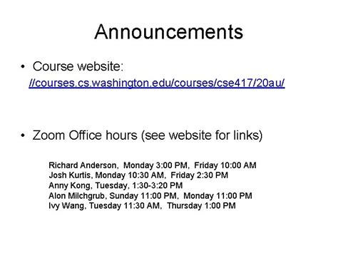 Five Problems Cse 417 Richard Anderson Autumn 2020