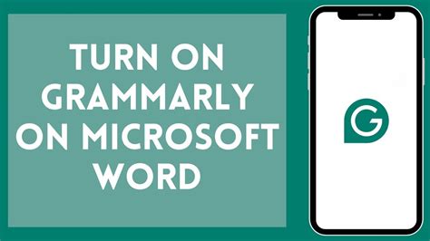 How To Turn On Grammarly On Microsoft Word Grammarly On Microsoft Word YouTube