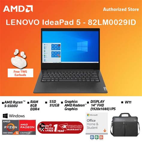 Promo LENOVO IDEAPAD ALC R LM ID RYZEN U G SSD GB GRAY Cicil X