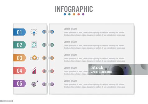 5 옵션 노트북 모양 프레 젠 테이 션에 대 한 벡터 비즈니스 템플릿 비즈니스 Infographic 템플릿 0명에 대한 스톡 벡터 아트 및 기타 이미지 Istock