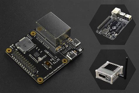 Raspberry Pi Cm4 Iot Router Carrier Board Mini With Case And Pitray