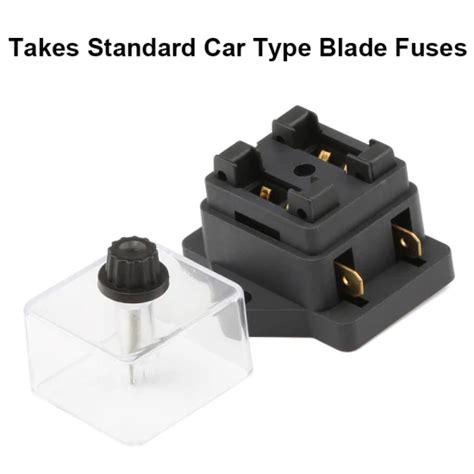 Automotive 2 Way 12 Volt Fuse Block Blade Car Fuse Box 32v Dc Fuse