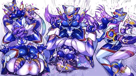 Rule 34 1futa 1girls Amazon Position Anal Anus Armor Ass Balls Big Breasts Big Penis Blue Skin