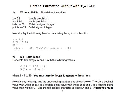 Solved 2 MATLAB M File Generate Two Arrays A And B With Chegg