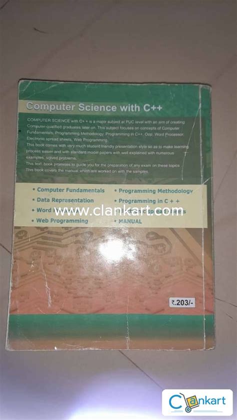 Buy Computer Science 1 Puc Prescribed Text Book Book In Excellent