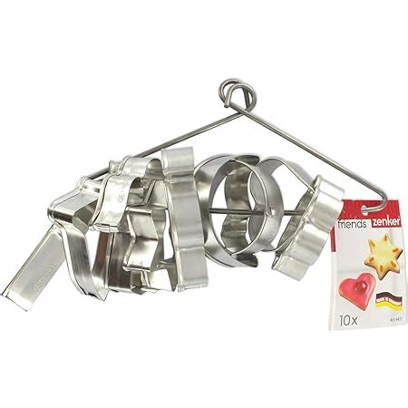Zenker 25er Ausstecher Set Patisserie Ausstecher für Plätzchen Kekse
