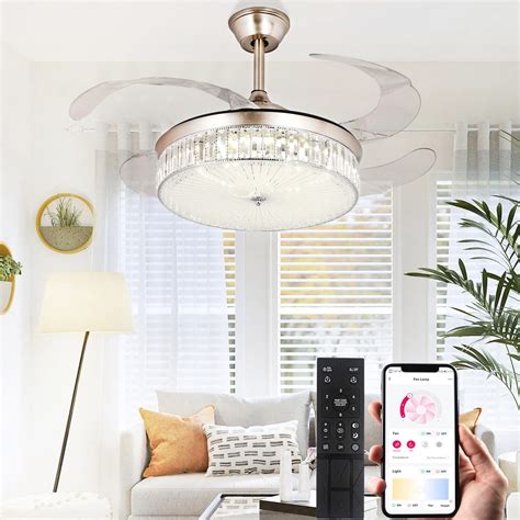 To Hang From Ceiling Fan Chandelier RYNA 36 Inch 3 Blade Flush Mount