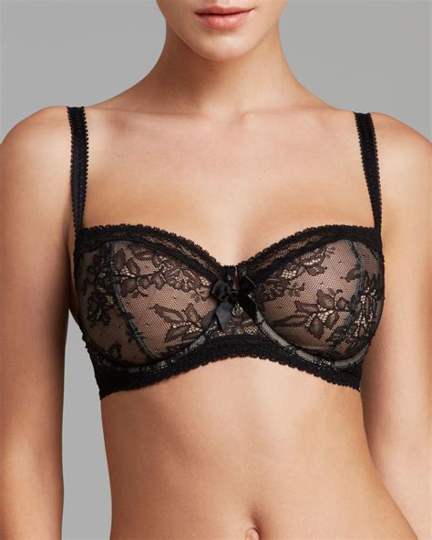 Le Mystere Bra Lace Temptation Unlined Underwire 8285 In Black Lyst