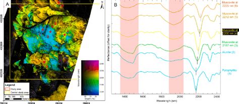 A Airborne Wavelength Map Of Deepest Absorption Features Between 2150