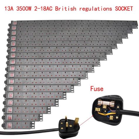 Pdu Power Distribution Unit 2 17 Ways Output Britain Socket Uk 3 Pin Type For Rackmount Server
