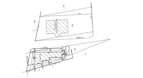 Survey Drawing Of Plot And Building Demarcation CAD File