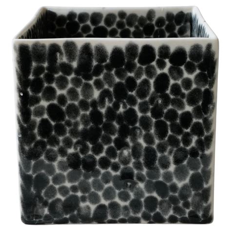 Black Dots Porcelain Bamboo Vase By Lana Kova For Sale At 1stdibs