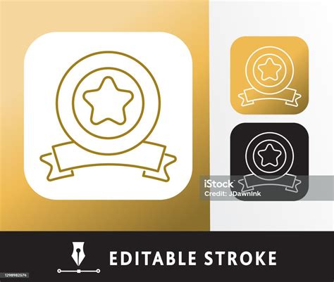 어워드 트로피 와 수상 테마 얇은 라인 아이콘 세트 편집 스트로크 1에 대한 스톡 벡터 아트 및 기타 이미지 1 1위 Championship Istock