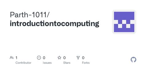 Github Parth 1011introductiontocomputing