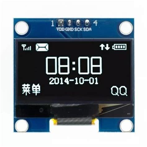 1 3 Inch I2c Iic 4 Pin Oled Display Module With Vcc Gnd White At 329 00 Organic LED Display